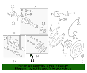 2013-2024 Mazda Disc Brake Caliper Bracket Mounting Bolt 9YA0-2A-421 ...