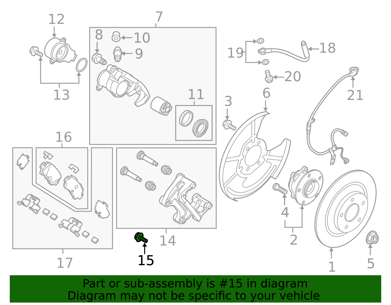 9YA0-2A-421 - Caliper Assembly Mount Bolt - 2013-2020 Mazda | Mazda ...