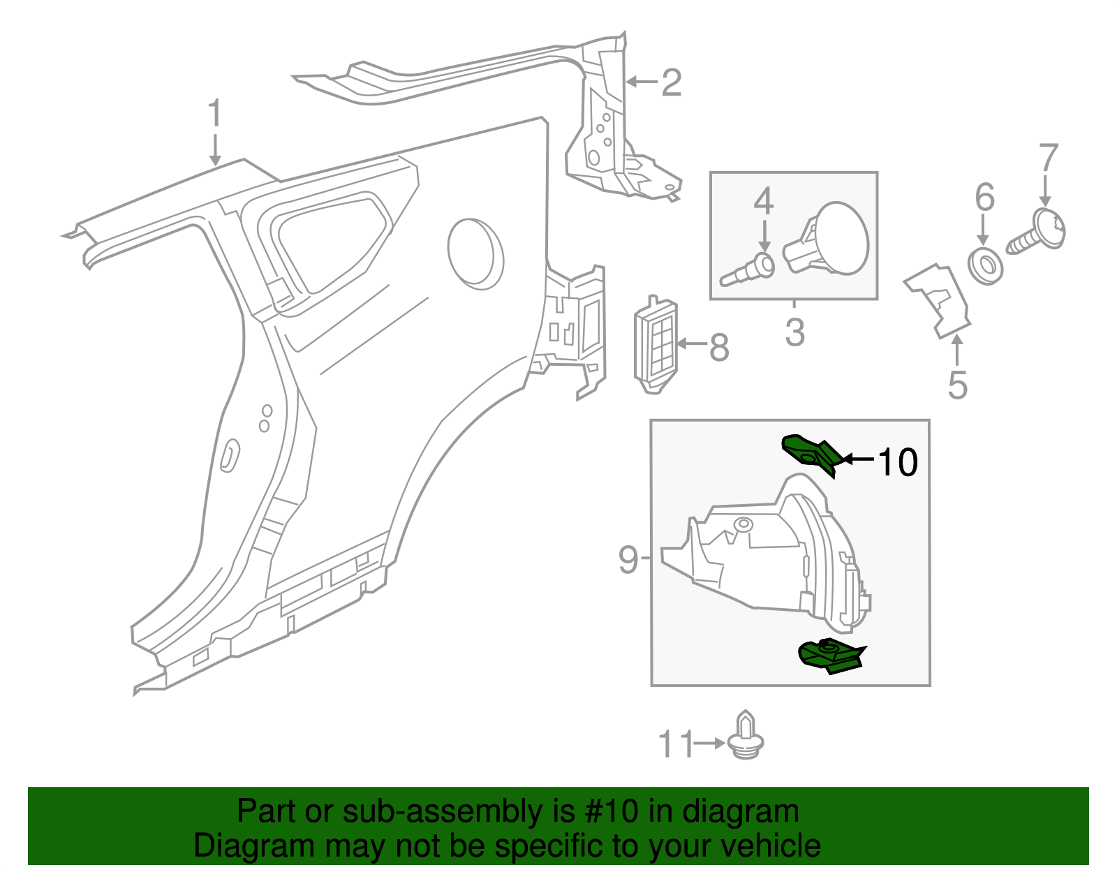 90331-679-003 - Quarter Panel Splash Shield Nut 2009-2018 Honda | Honda ...