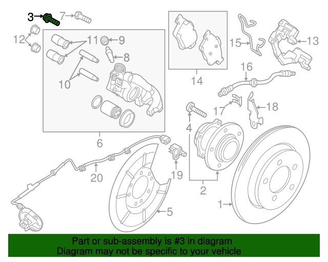 9YA0-31-001A | 2012-2015 Mazda 5 Hub & Bearing Mount Bolt | Palladino ...