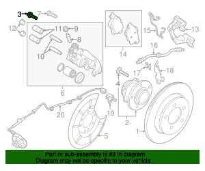 2012-2015 Mazda 5 Hub & Bearing Mount Bolt 9YA0-31-001A ...