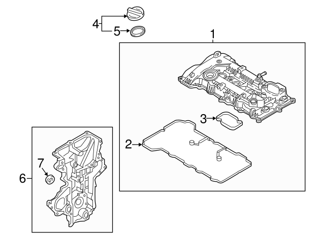 2014-2020 Kia Valve Cover Gasket 22441-2E210 | OEM Parts Online