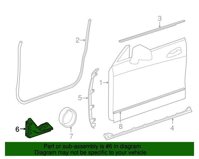 2012-2018 Mercedes-Benz Reinforcement 218-727-03-00 | MB OEM Parts