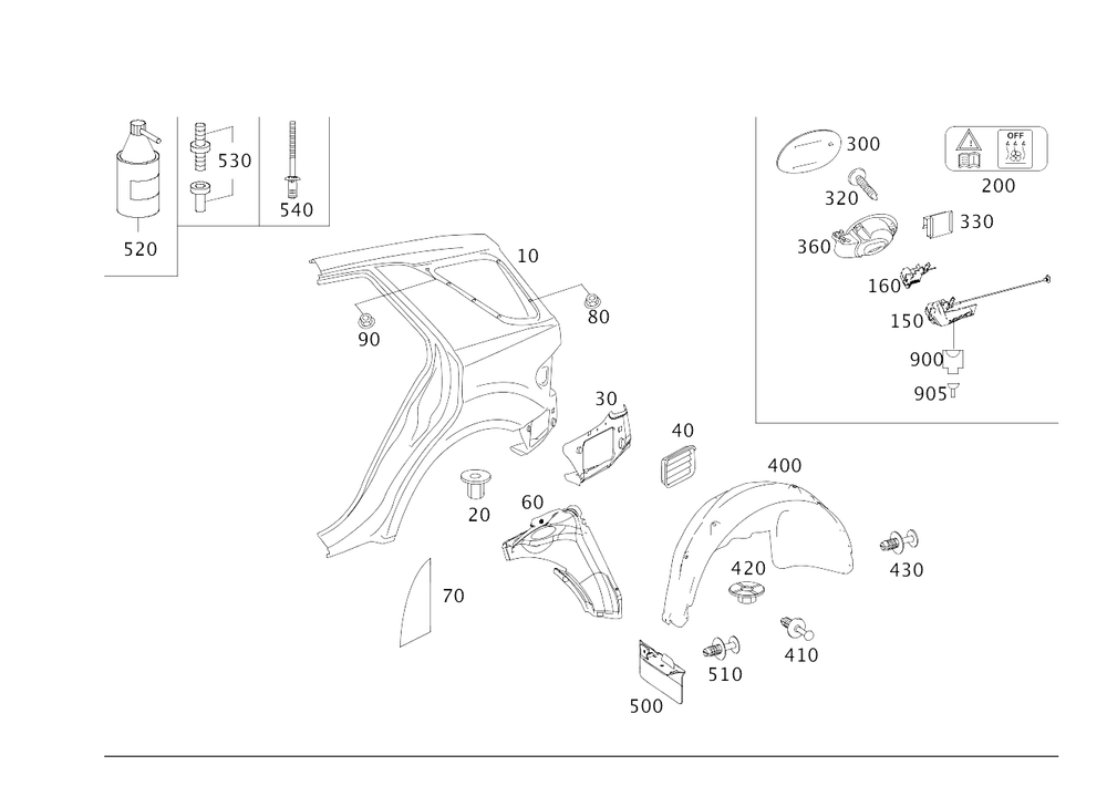 Genuine Cap for 2002-2011 Mercedes-Benz | Part# 164-757-00-06 | Over 30 ...