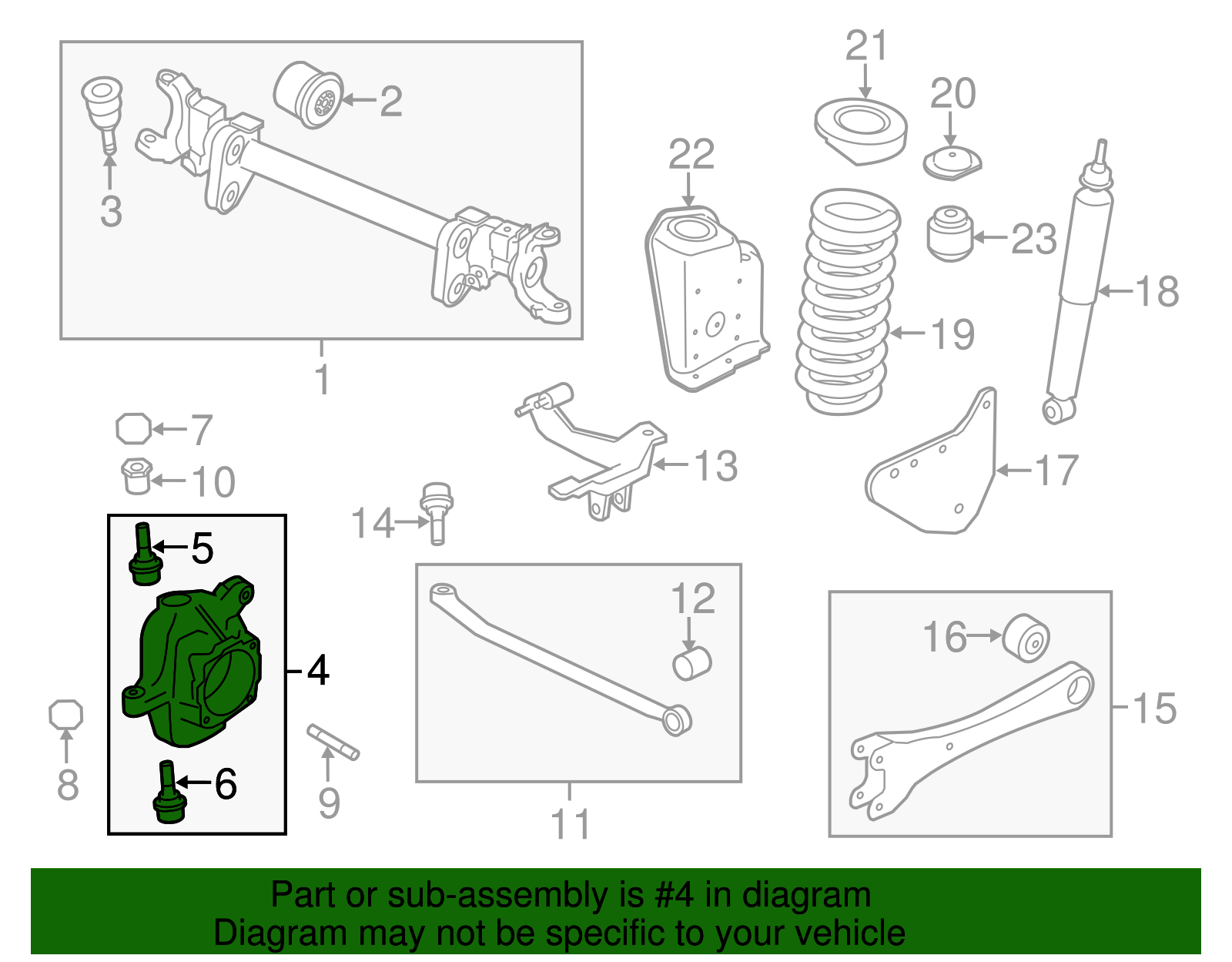2013-2016 Ford Motorcraft™ Knuckle MEF-250 | OEM Parts Online