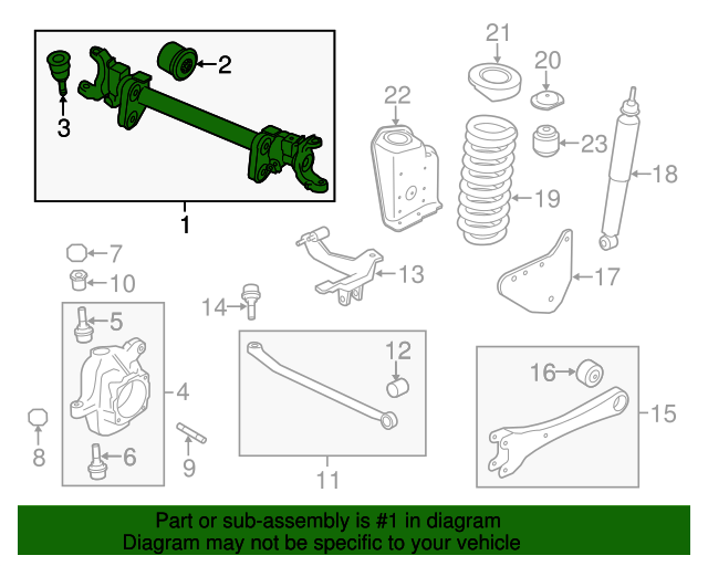 Ford Dealership 2011-2016 Ford Axle Beam DC3Z-3010-B | Ford Parts Catalog