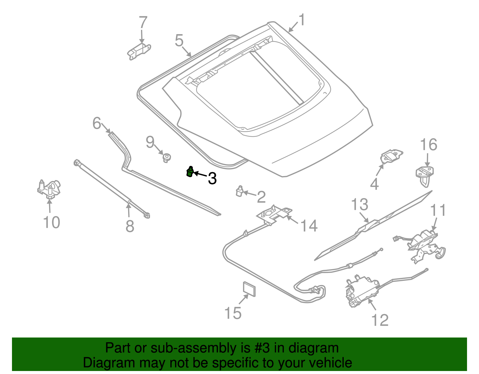 2003-2008 Nissan 350Z Lift Gate Spring 84415CD71A | Retail Performance ...