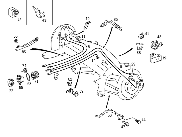 140-540-03-17 - Rotational Speed Sensor 1978-1993 Mercedes-Benz 300SD ...