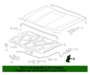 2014-2019 GM Passenger Side Hood Open Assist Spring 23258274 | Auto ...