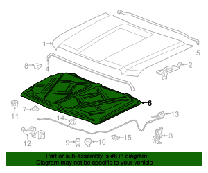 2014-2019 GMC Hood Insulator 84110494 GM | GMPartsDirect.com