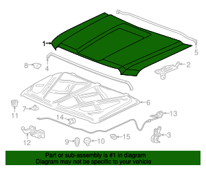 2016-2019 GM Hood 23392664 GM | GMPartsDirect.com