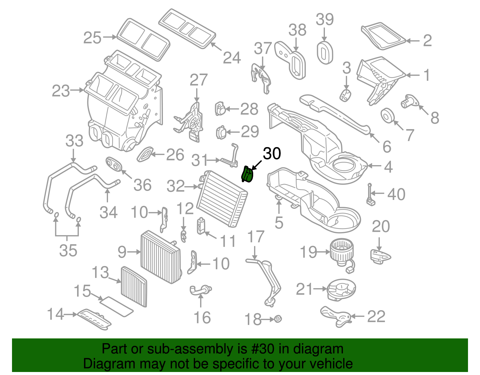9171500 - HVAC Blend Door Actuator 1999-2001 Volvo | AutoNation Parts