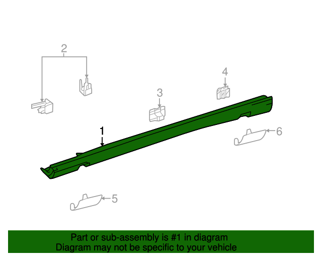 212-698-02-54-9999 - Rocker Panel Guard 2010-2016 Mercedes-Benz ...