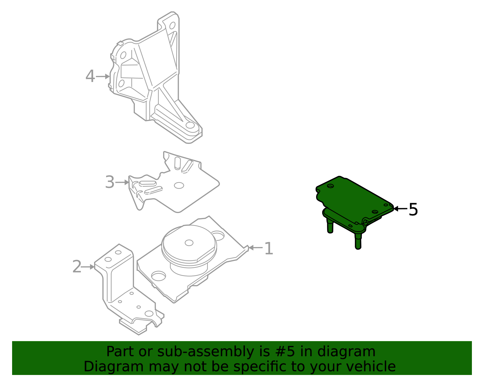 2020-2025 Nissan Frontier Rear Mount 11320-9BT0C | Team Nissan Inc.