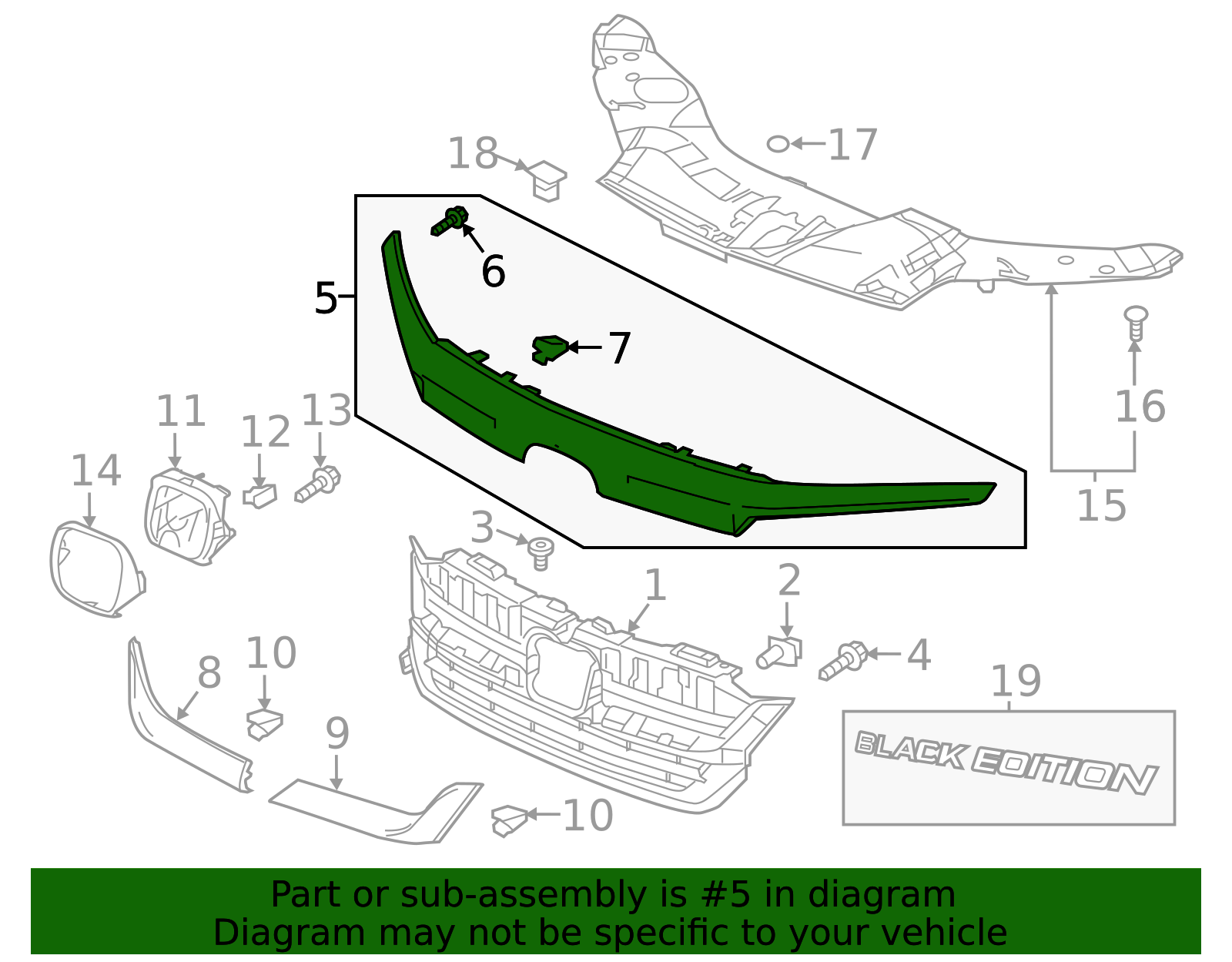 2019-2022 Honda Pilot Upper Trim 71150-TG7-A50 | Honda Factory Parts