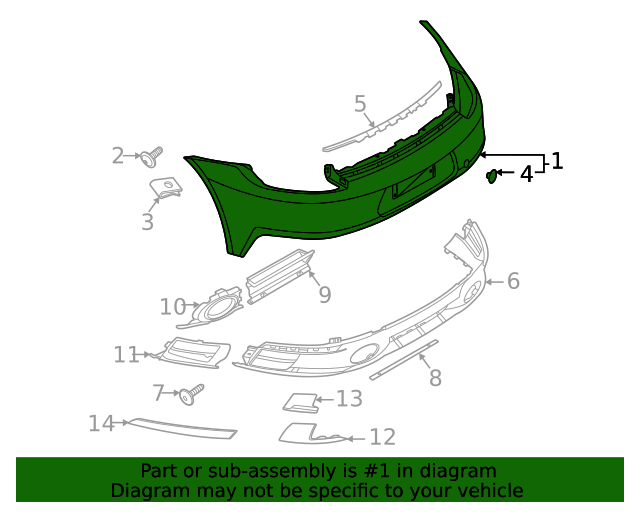 2020-2024 Porsche 911 Bumper Cover 992-898-014-AB | Sunset Porsche Parts