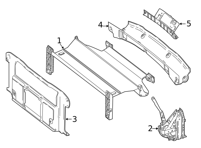 217-690-73-04 - Convertible Top Stowage Compartment Storage Compartment ...