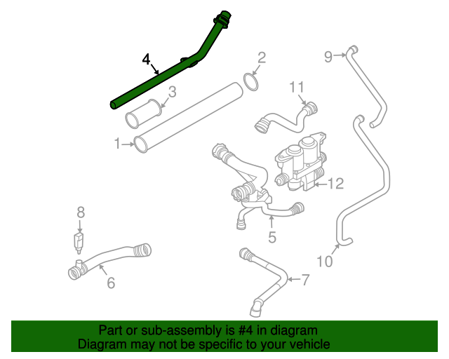 Genuine BMW 11-53-7-502-793 | Return Pipe | FREE Shipping on Most ...