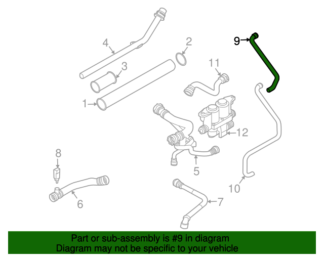 Genuine BMW 64-21-8-377-699 | Heater Hose | FREE Shipping on Most ...
