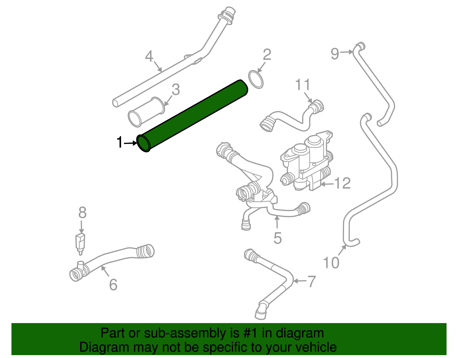 2002-2010 BMW Inlet Pipe 11-14-1-439-975 | BMW Parts Online Hub
