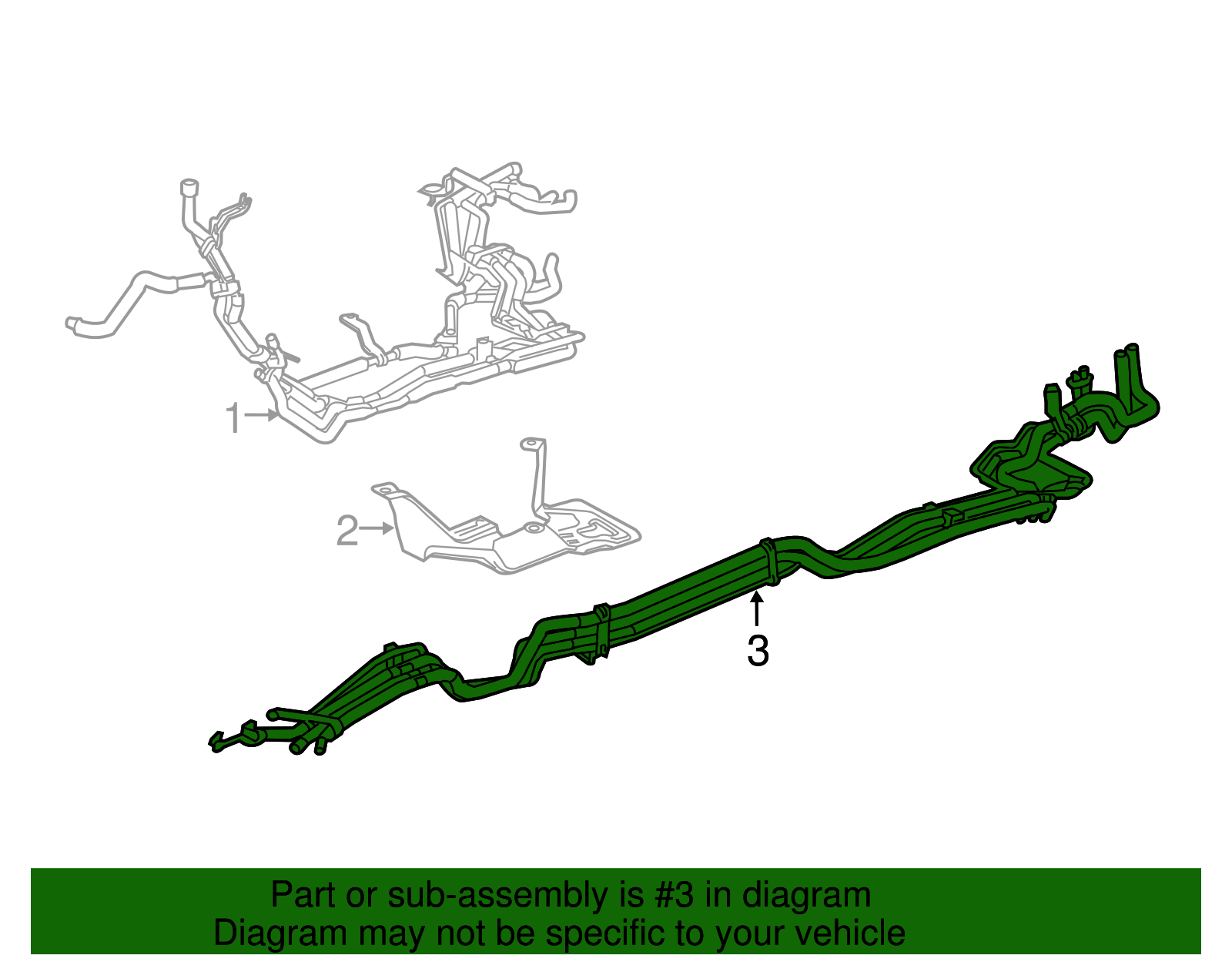 OEM 2017-2019 Toyota Highlander Rear AC Line Part # 88710-0E330 ...
