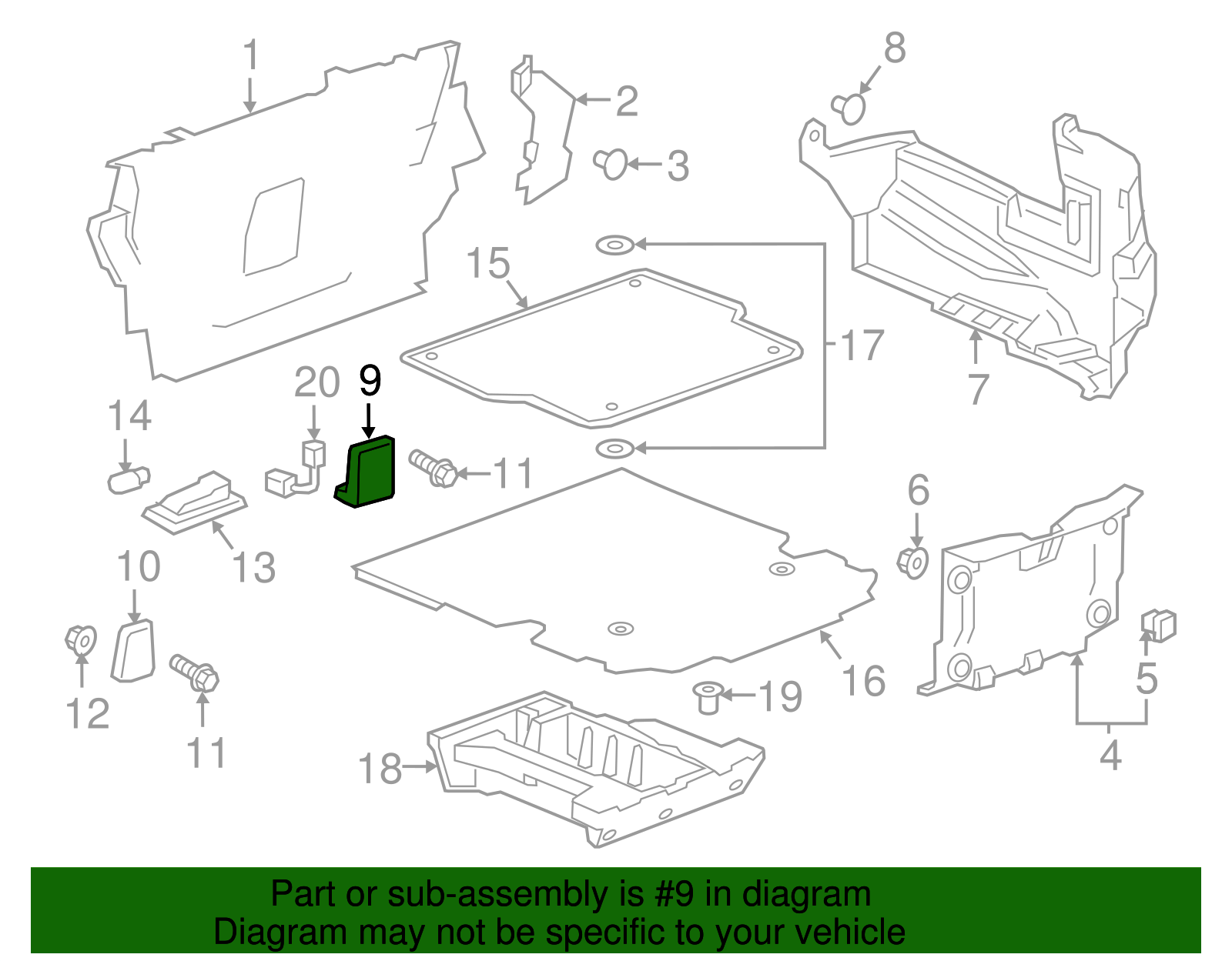 2016-2024 Chevrolet Camaro Bracket 84714264 GM | GMPartsDirect.com