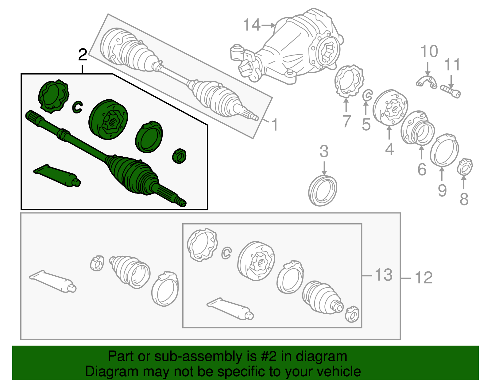 2001-2005 Lexus IS300 Outer Joint Assembly 42370-39295 | Lexus Direct parts