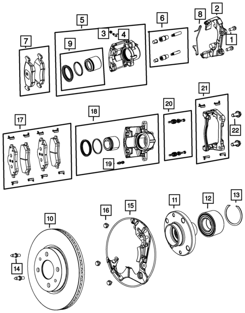 Front Brakes for 2013 Fiat 500 | Mopar Parts