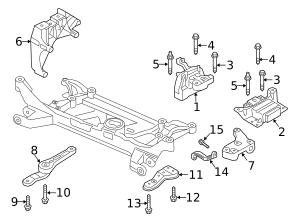 2012-2020 Volkswagen OEM NEW VW Volkswagen Motor Mount Mount Bolt N-106 ...