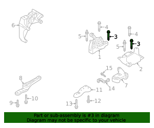 2012-2020 Volkswagen OEM NEW VW Volkswagen Motor Mount Mount Bolt N-106 ...