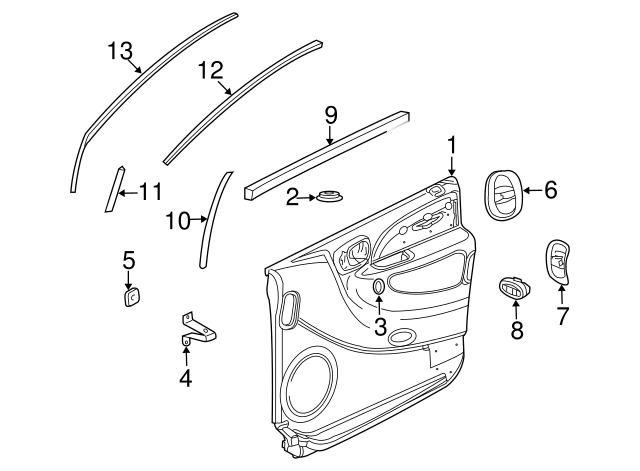 2001-2023 Fiat Bumper Cover Support Rail Nut 6035401 | TascaParts.com