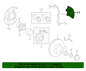 Genuine Toyota Caliper part# 47750-0C040 for 2016-2022 Toyota ...