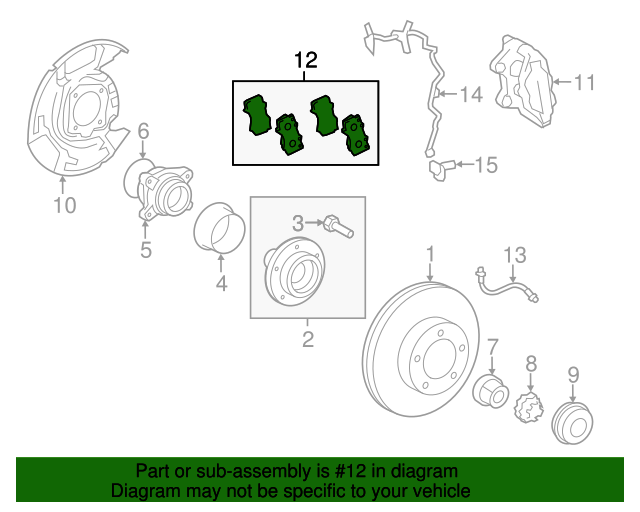 2018-2022 Toyota Brake Pads Front 04465-02440 | OEM Parts Online