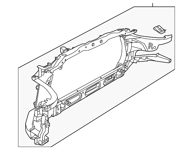 2009-2012 Mopar Radiator Support 68050996AE | TascaParts.com