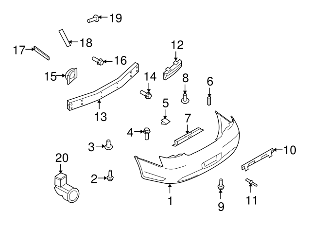 2007-2015 Infiniti License Mount 96220-JK05A | Faulkner Infiniti of ...