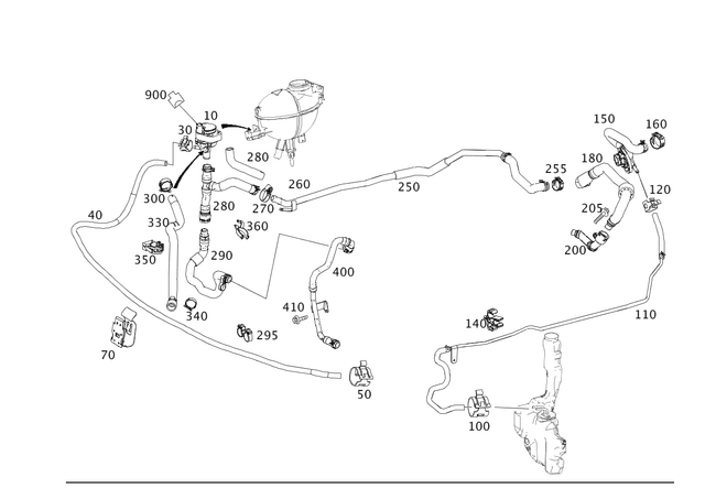 212-830-33-96 - Hose Line 2012-2016 Mercedes-Benz | Mercedes-Benz USA Parts