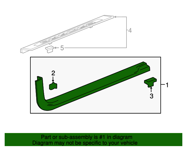 2016-2022 Chevrolet Camaro Sill Plate - Driver's Side (LH) 84339482 ...