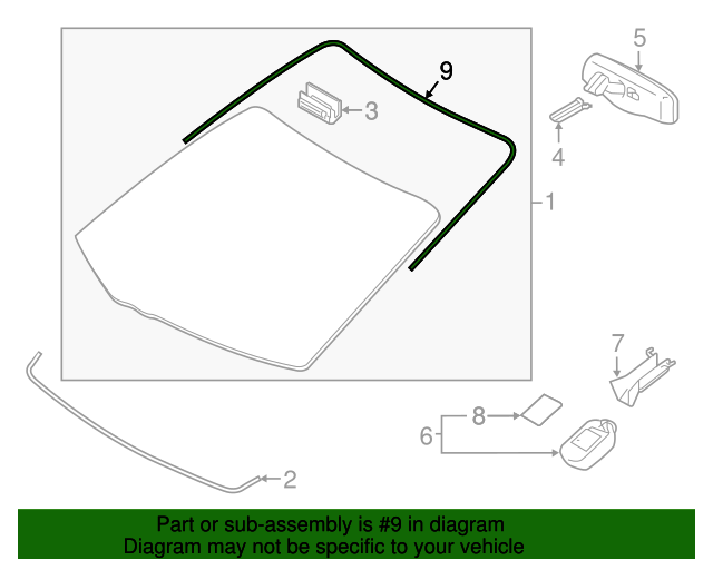 75531-08020 - Reveal Molding 2011-2020 Toyota Sienna | Ourisman Toyota ...
