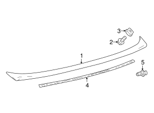 76085-06905 - Spoiler - 2018-2024 Toyota Camry | OEMGenuineParts.com