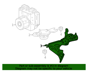2018-2021 Honda Clarity Bracket A, Modulator 57115-TRW-A00 | OEM Parts ...