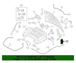 2012-2016 Porsche Panamera Release Handle 7L0-823-533-D-3G0 | Porsche Marin
