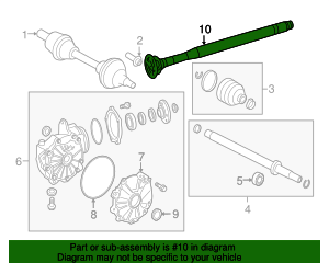 253-410-32-01 - Drive Shaft 2016-2022 Mercedes-Benz | AutoNationParts.com