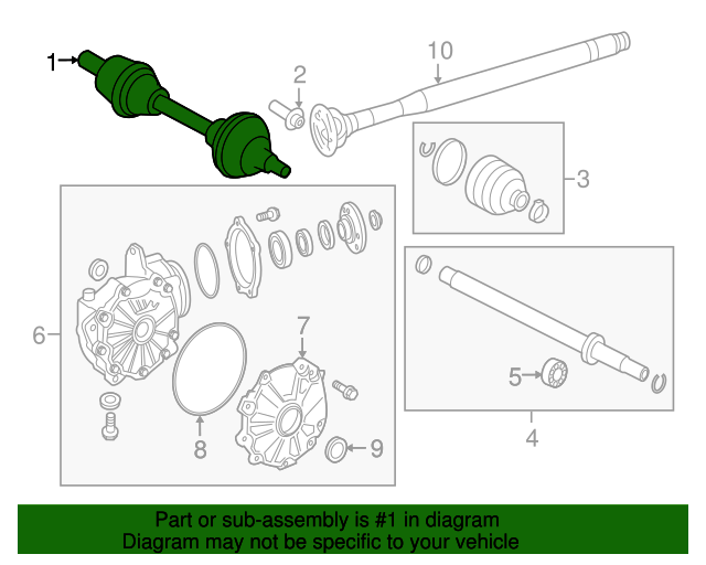 Drive Shaft 253-330-22-00-64 | MB OEM Parts