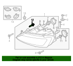 1998-2024 Volkswagen Low Beam Bulb N-103-201-02 | OEM Parts Online