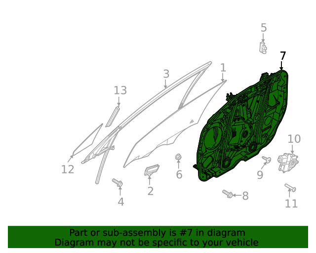 82471-R5010 - Door Panel Carrier 2021-2022 Kia Sorento | Kia.Parts Store