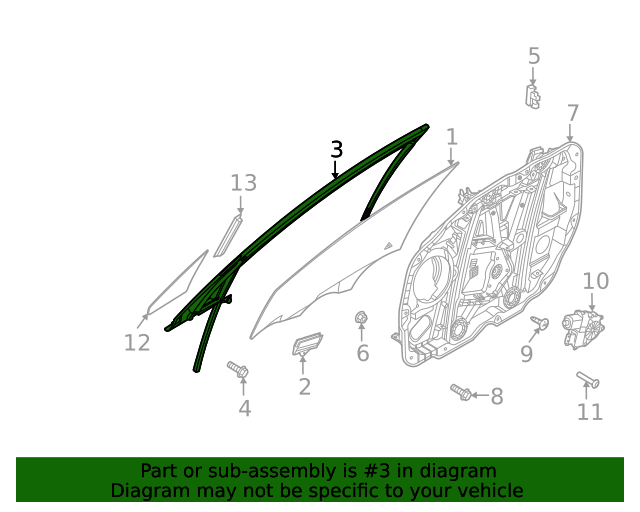 2021-2024 Kia Sorento Run Channel 82541-R5000 | TascaParts.com