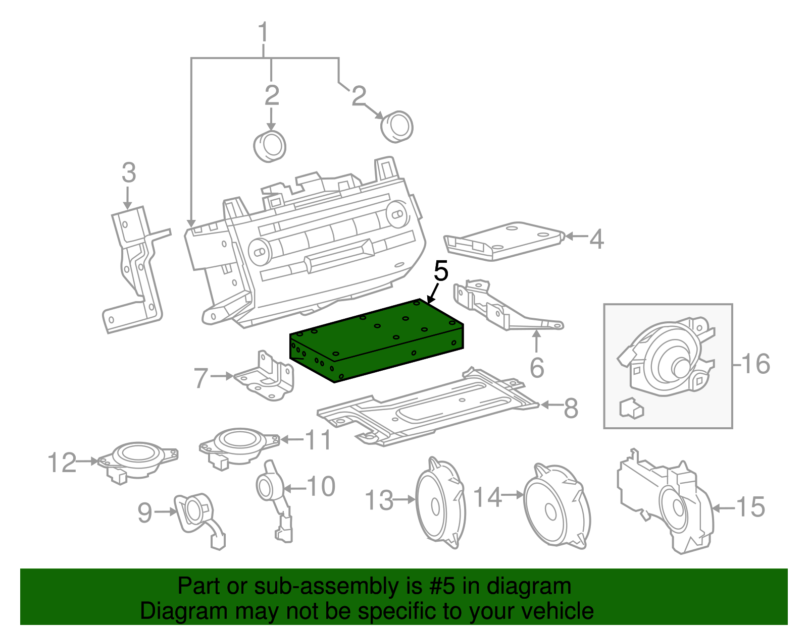 2010-2015 Toyota Land Cruiser Amplifier 86280-60780 | Toyota Parts Center