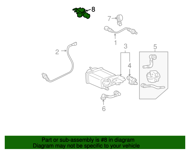 2002-2004 Toyota Vapor Canister Purge Solenoid 25860-0H020 | OEM Parts ...