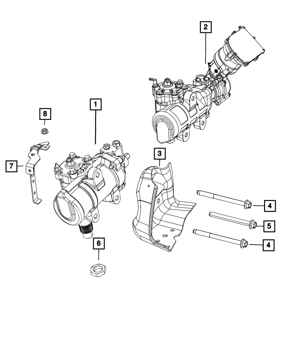 68507901AB - Torque Overlay Steering Gear 2020-2022 Ram 3500 | OEM ...