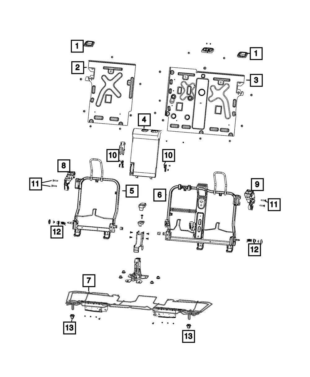 2024 Dodge Charger Daytona Rear Seat Latch 68692486AA | My Mopar Parts